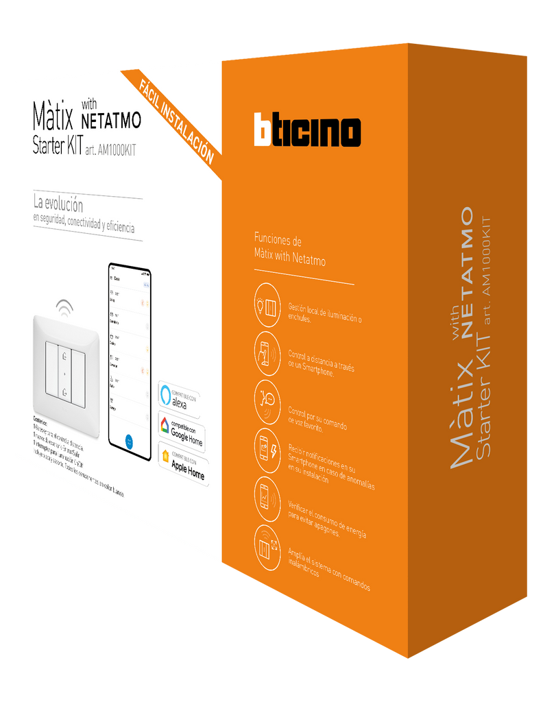AM1000KIT - Starterkit Matix with Netatmo - Gateway + Interruptor Cone – Bticino store